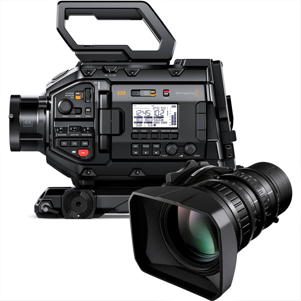 Blackmagic Design URSA Broadcast G2 with the Fujinon LA16x8BRM-XB1A Le