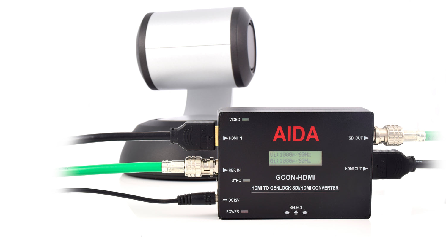 HDMI to SDI with Genlock - AIDA HDMI to Genlock SDI/HDMI Converter